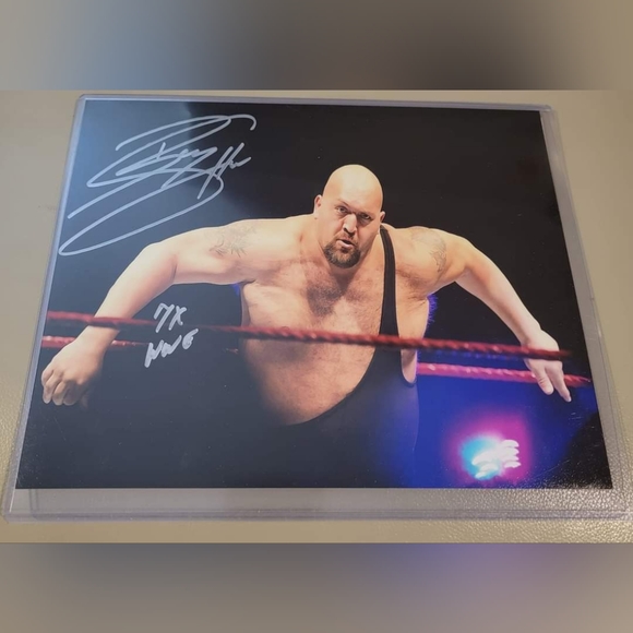Art | Big Show Signed 8x1 With 7x Wwe Champ Inscription | Poshmark